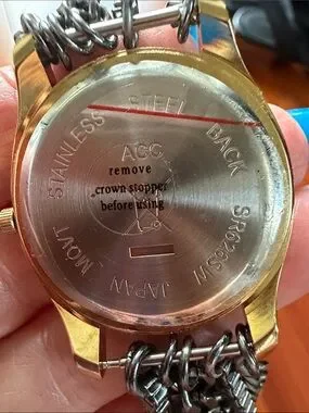 Avon | Accessories | Avon Gold Tone Watch With Black Chain Bracelet ...